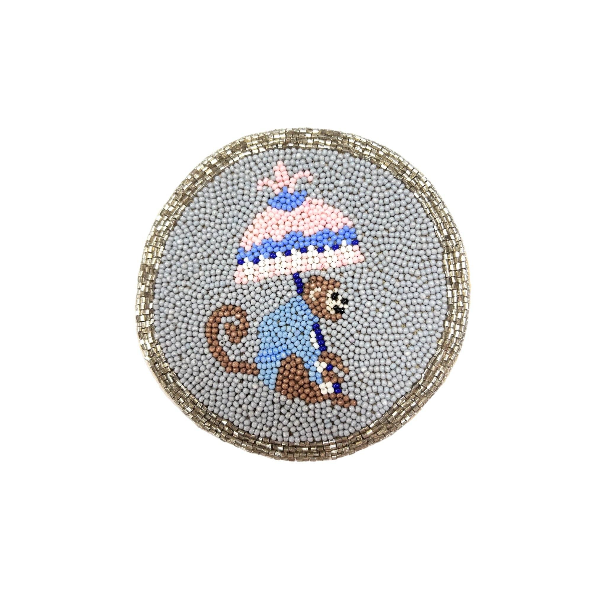 Chinoiserie Monkey Beaded Coaster – Bryant & Co. Boutique